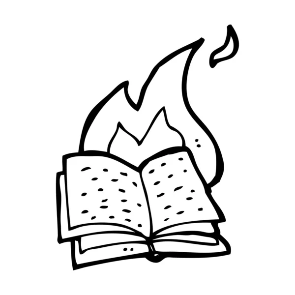 Cartoon burning book character Stock Vector Image by ©lineartestpilot ...