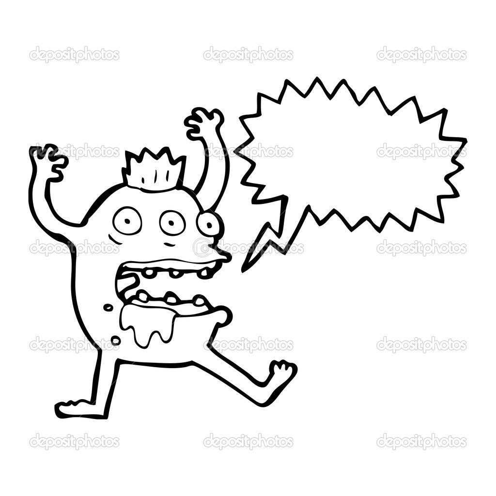 Screaming monster Stock Vector by ©lineartestpilot 20411743