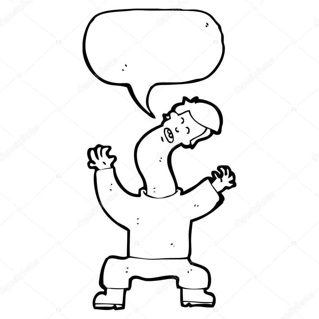 Man with bent neck Stock Vector Image by ©lineartestpilot #20412667