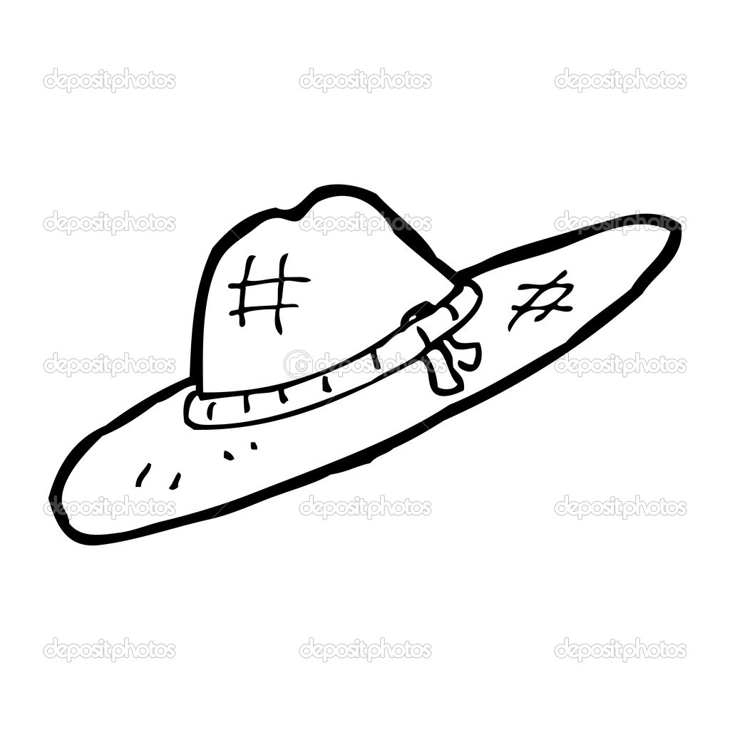 Cartoon Straw Hat — Stock Vector © Lineartestpilot 20414905