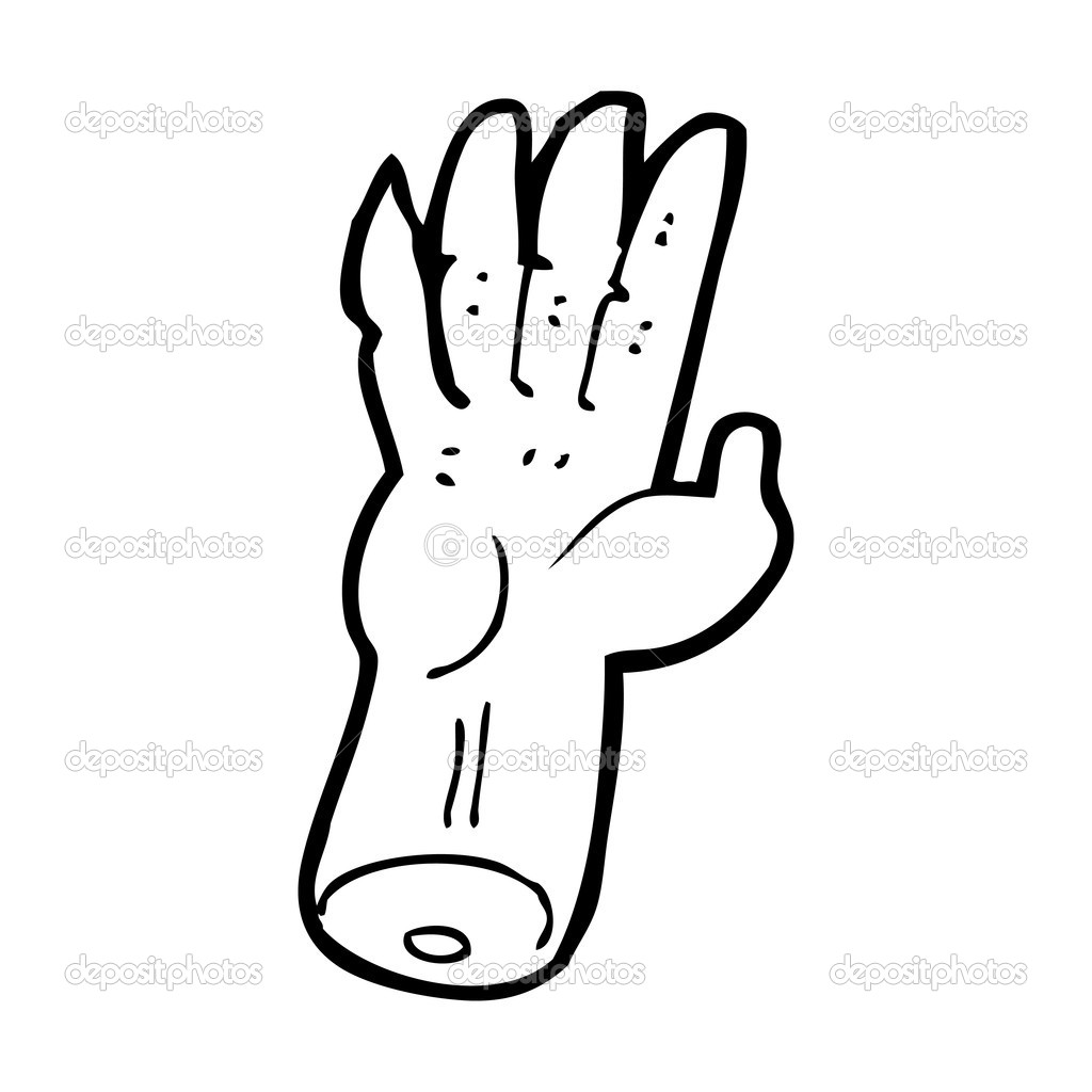 Cartoon severed hand Stock Vector by ©lineartestpilot 20415013