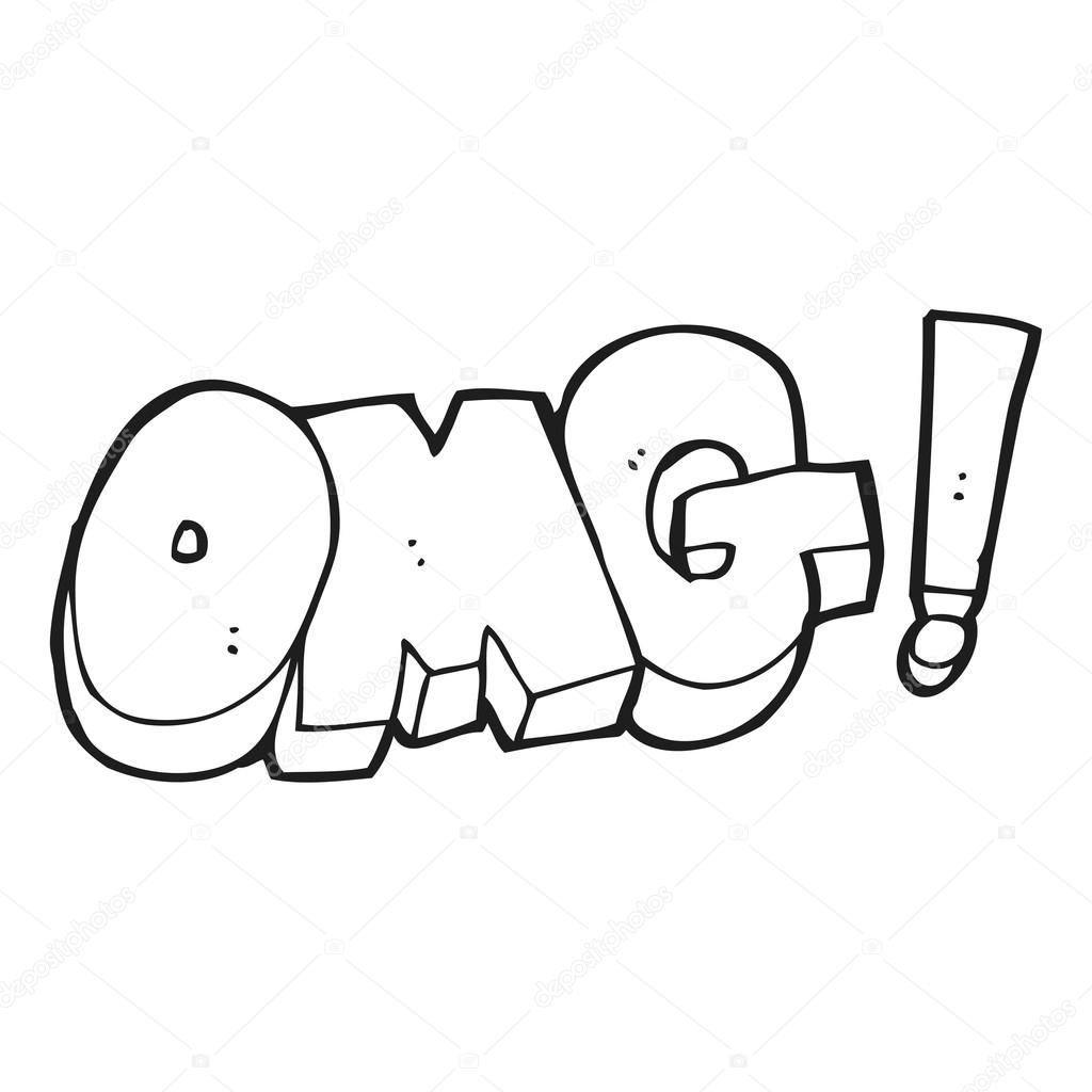 OMG teken cartoon stockvector door ©lineartestpilot 20415175