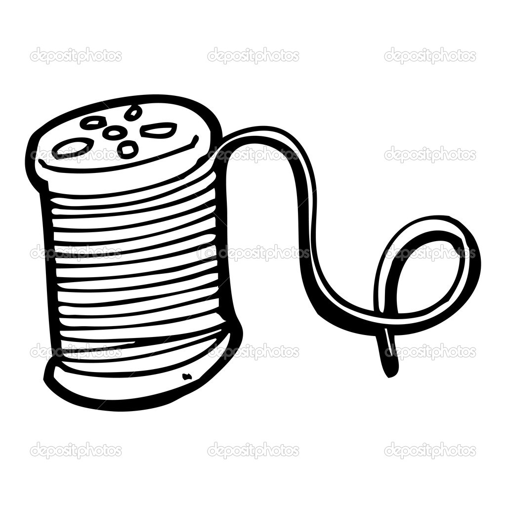 Reel of thread Stock Vector Image by ©lineartestpilot #20416465