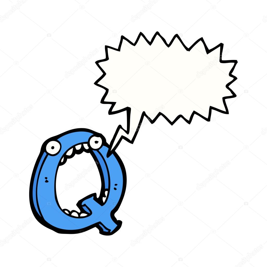 Crazy letter q Stock Vector by ©lineartestpilot 20418191