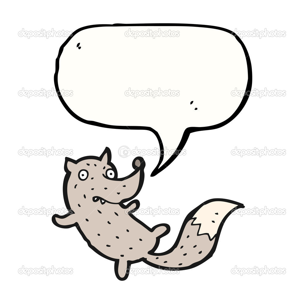 Little wolf Stock Vector by ©lineartestpilot 20419503