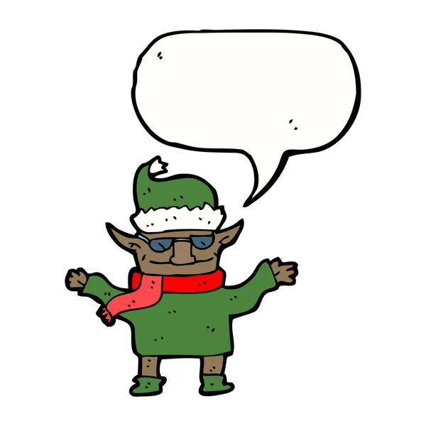 Cartoon Of A Thinking Christmas Elf Stock Vector Image by ...