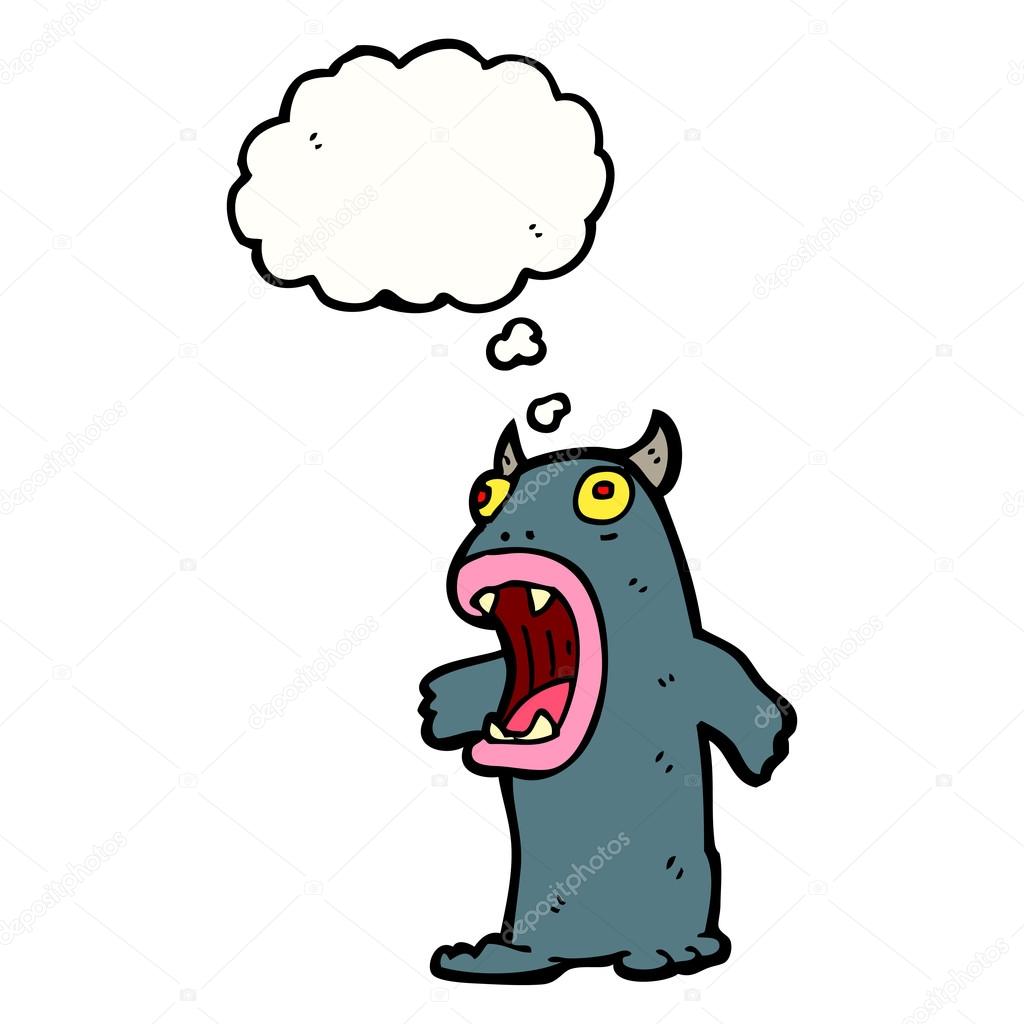 Shocked monster Stock Vector by ©lineartestpilot 20803869