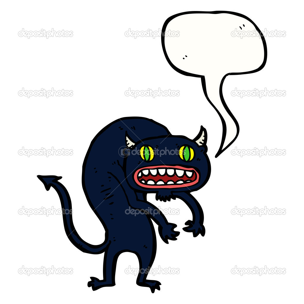Spooky monster Stock Vector by ©lineartestpilot 20820073