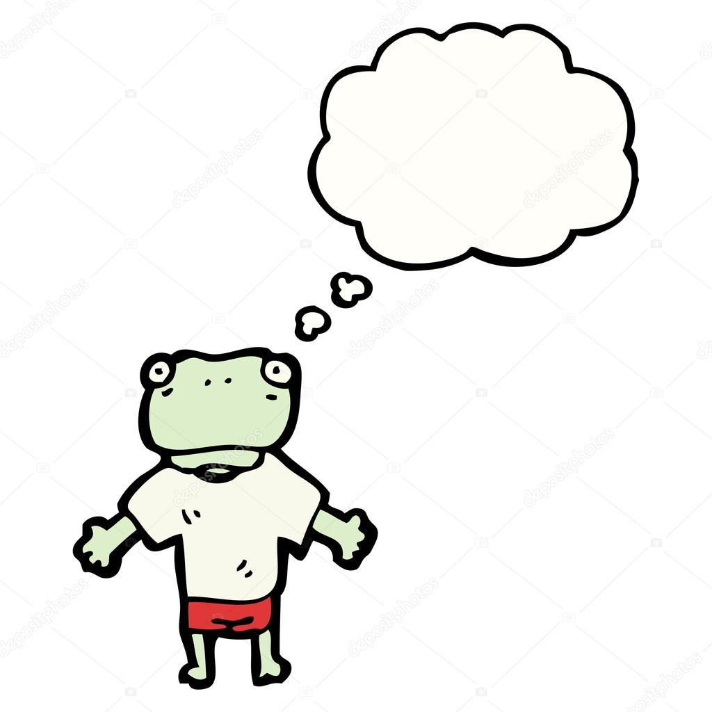 Frog in clothes Stock Vector by ©lineartestpilot 20840187