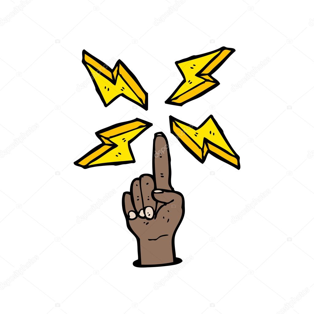 Lightning bolt hand symbol — Stock Vector © lineartestpilot #20868559