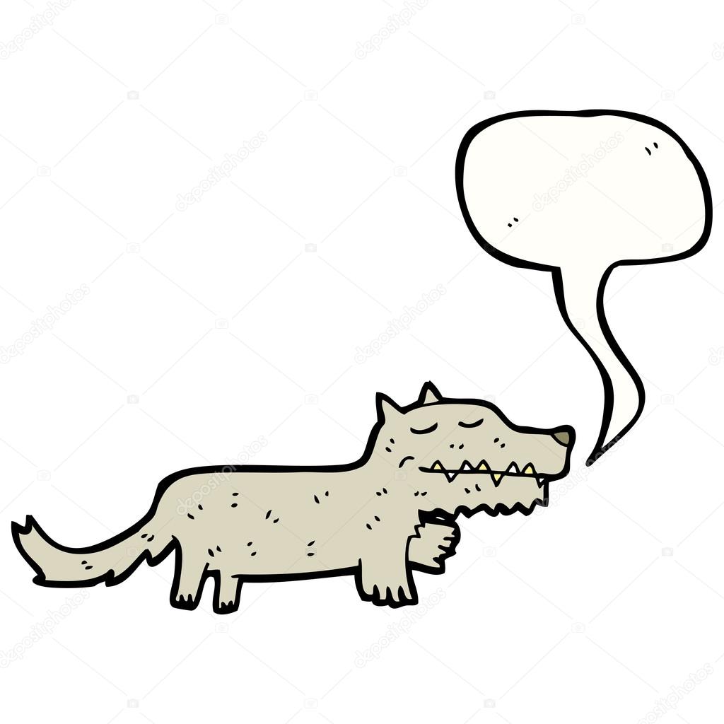 Talking wolf Stock Vector Image by ©lineartestpilot #20878501