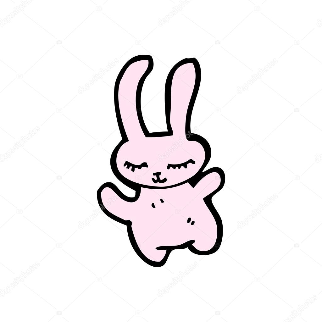 Pink bunny Stock Vector by ©lineartestpilot 20880753