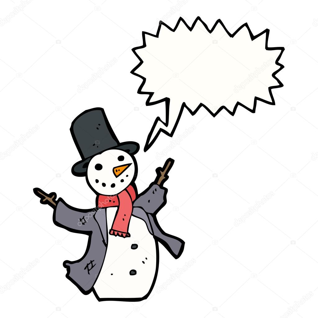 Traditional snowman Stock Vector by ©lineartestpilot 20891423