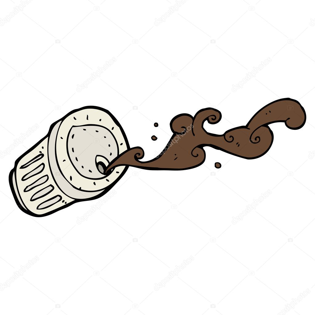 Spilled coffee Stock Vector by ©lineartestpilot 20921921