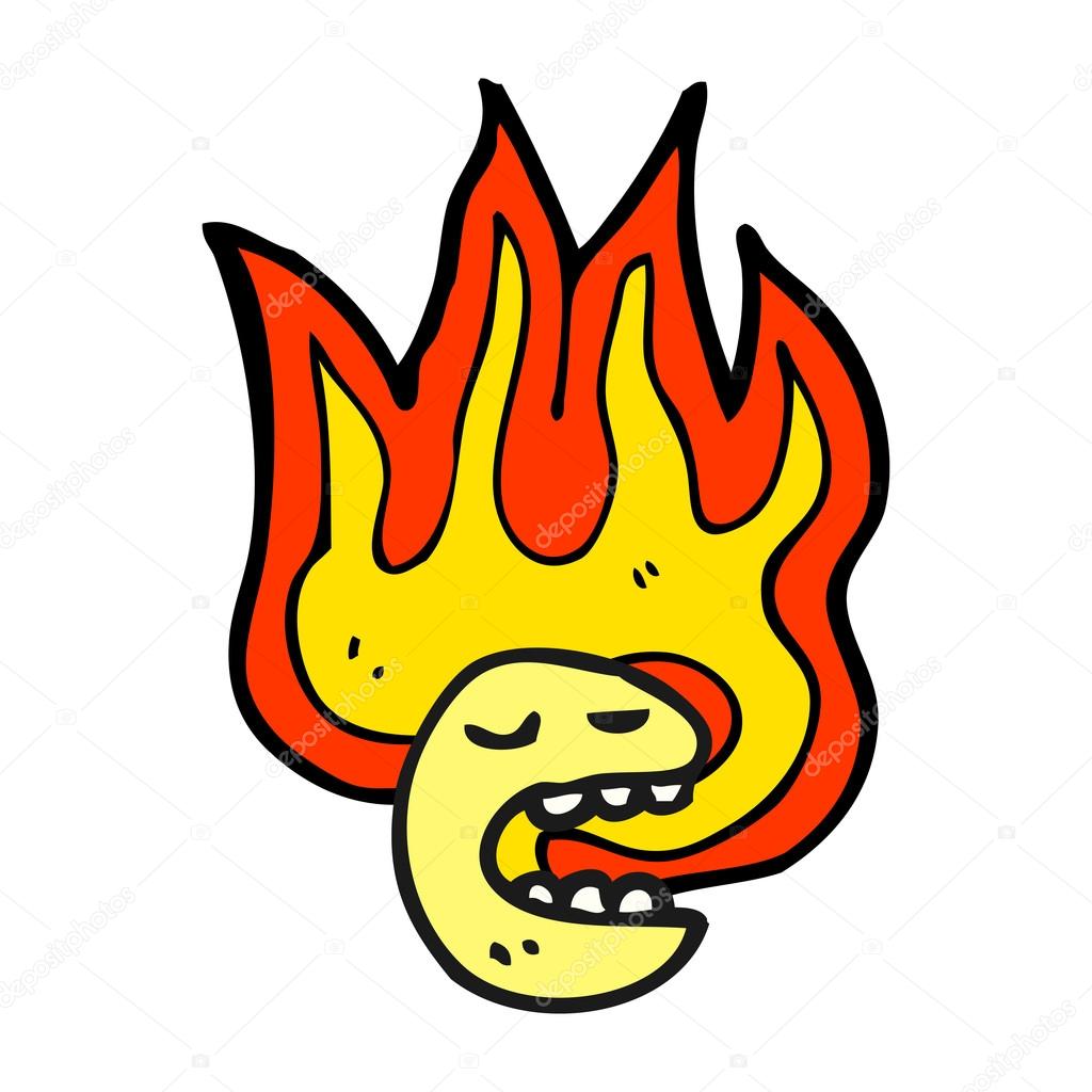 Flaming face symbol Stock Vector Image by ©lineartestpilot #20942339