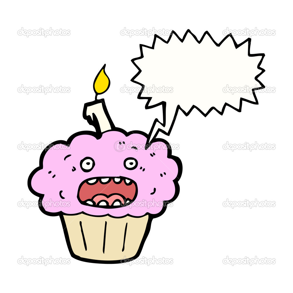Screaming cup cake Stock Vector Image by ©lineartestpilot #20945365