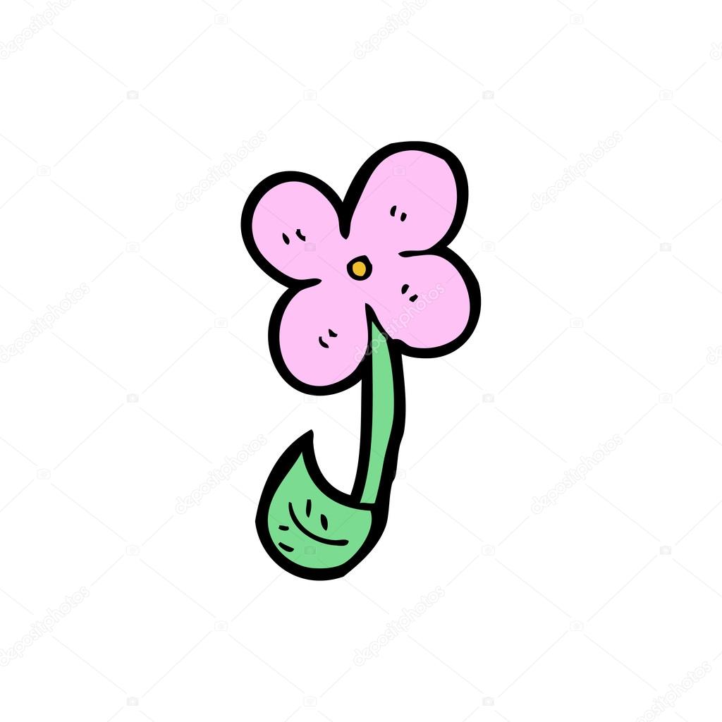 Pink little flower Stock Vector by ©lineartestpilot 20945433