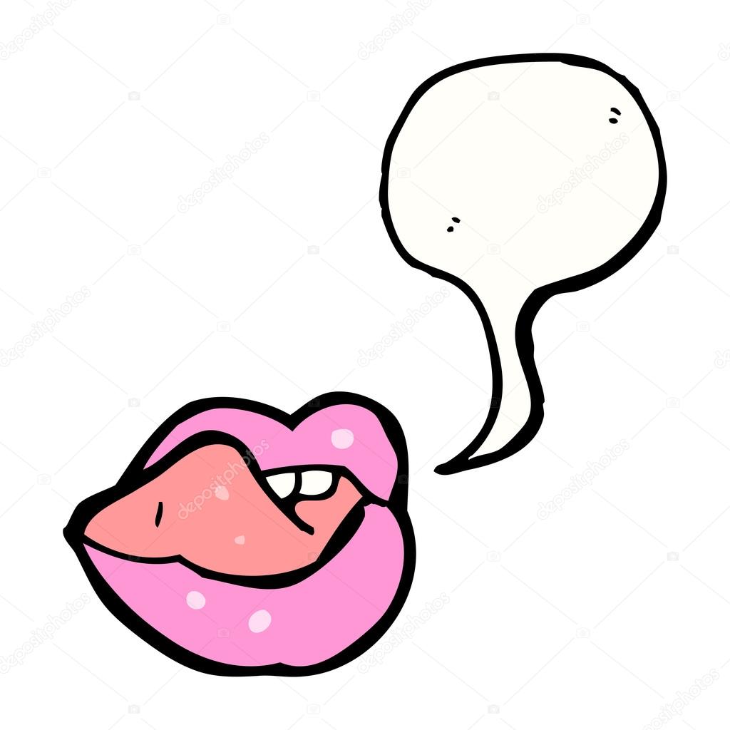Flirting lips Stock Vector Image by ©lineartestpilot #20949535