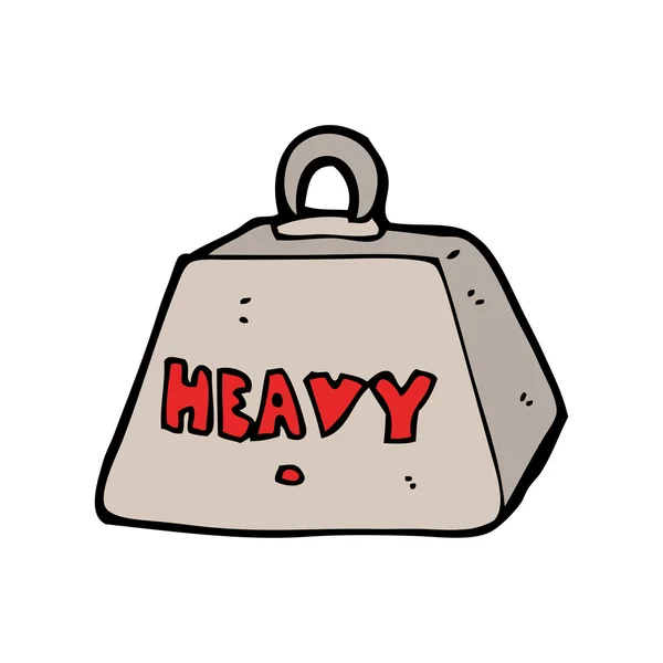 One ton weight cartoon — Stock Vector © lineartestpilot #13569774