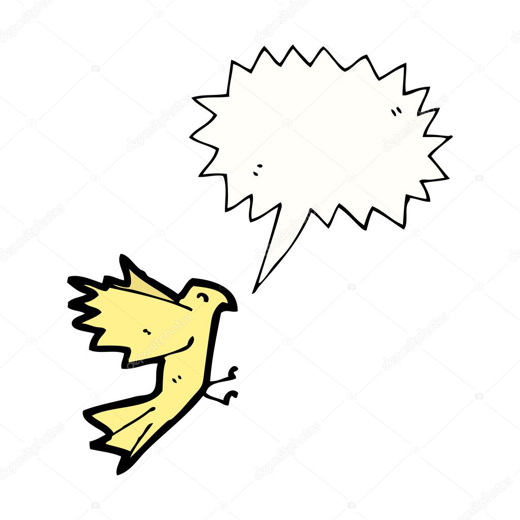 Squawking bird Stock Vector by ©lineartestpilot 20952143