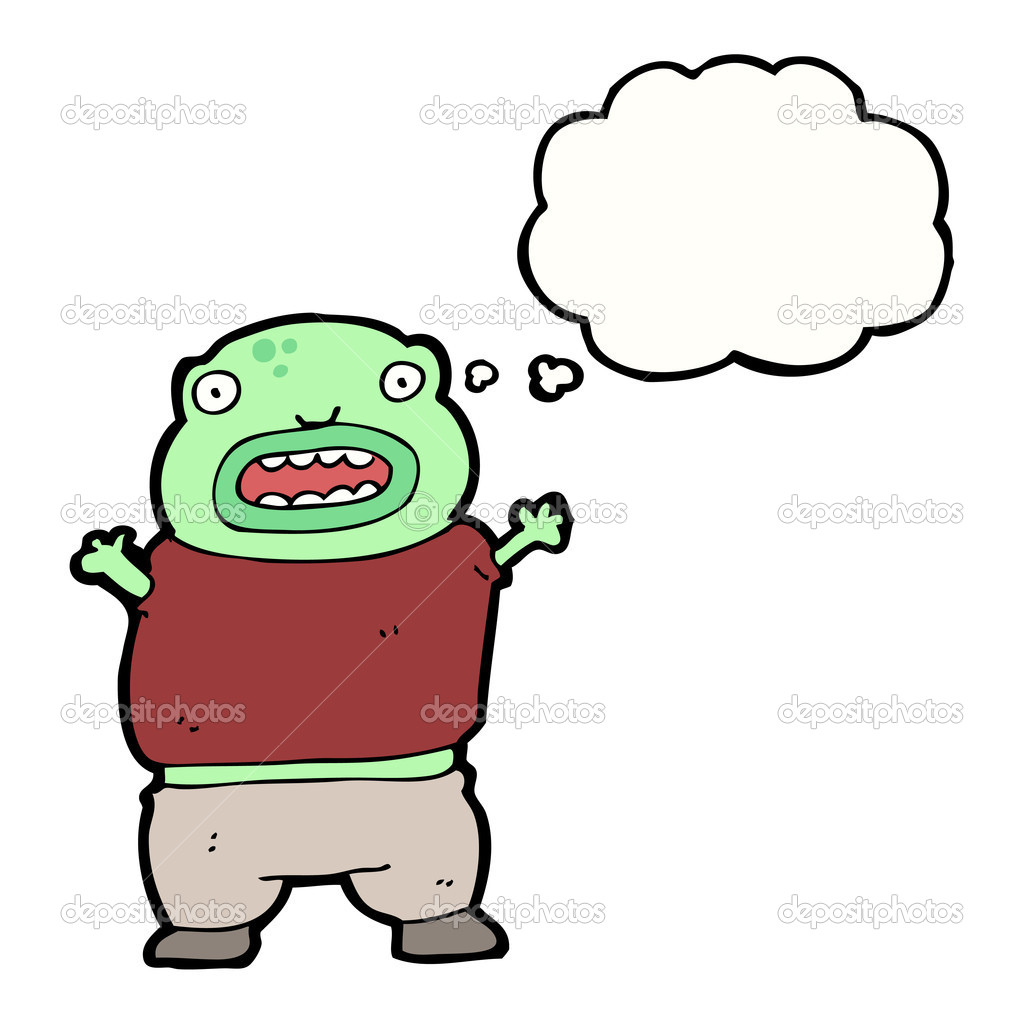 Mutante de dibujos animados niño rana Vector de stock por ...