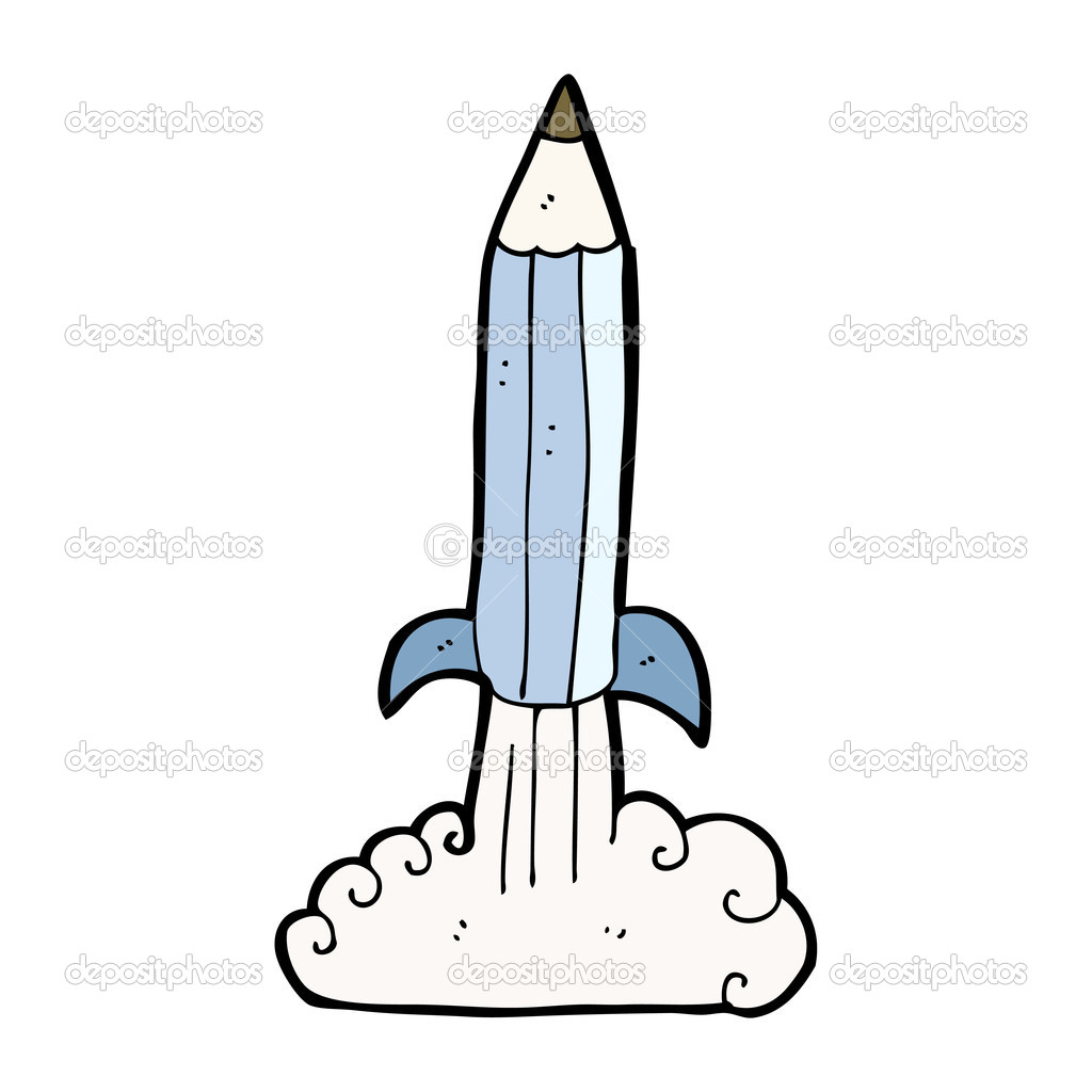 Rocket pencil Stock Vector by ©lineartestpilot 21033473