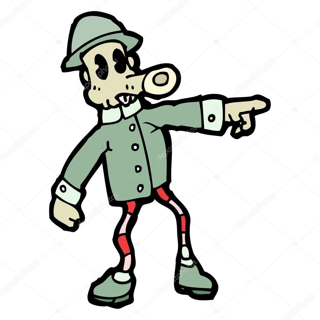 Weird military man Stock Vector by ©lineartestpilot 21055847