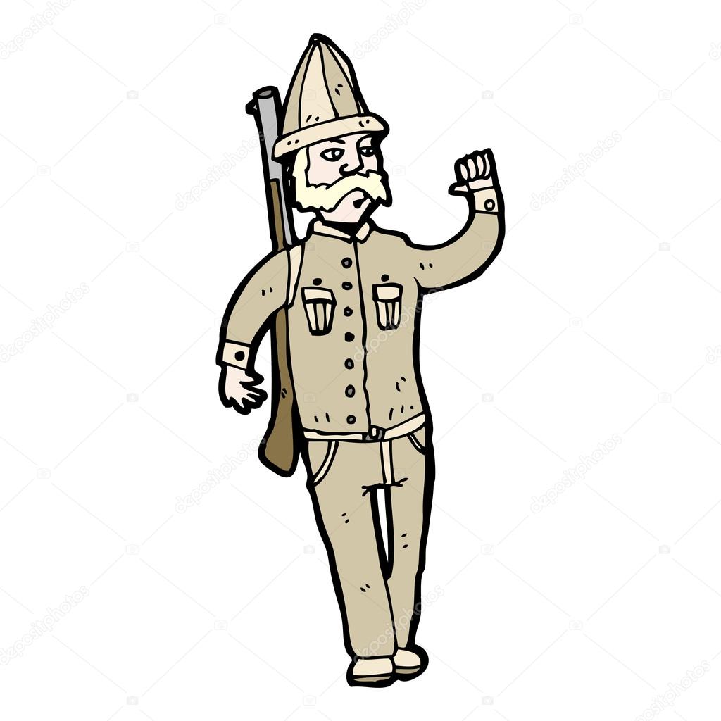 Big game hunter Stock Vector by ©lineartestpilot 21093593