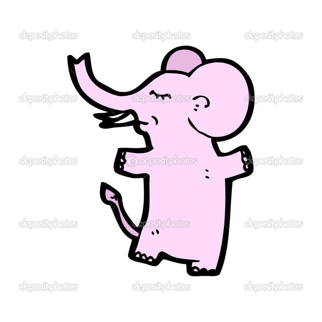 Pink elephant Stock Vector by ©lineartestpilot 21093651