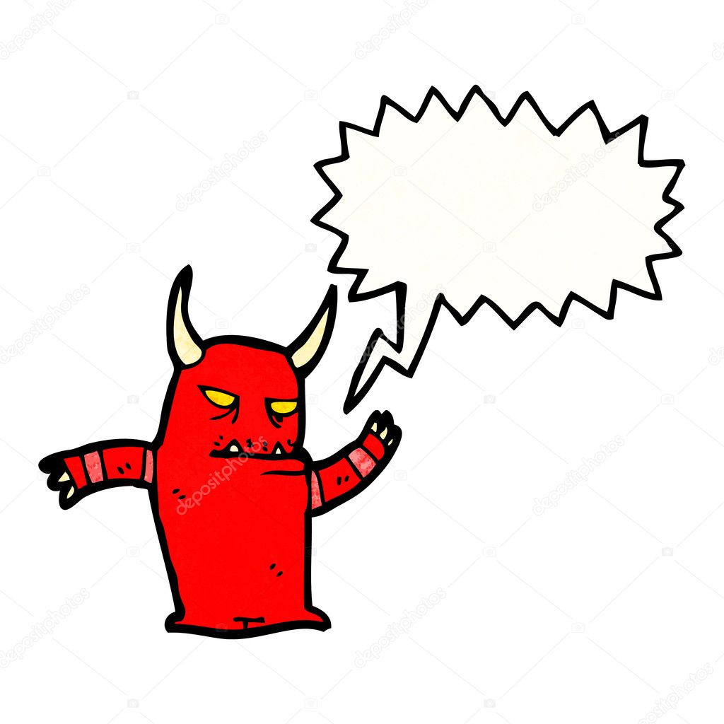Angry devil Stock Vector by ©lineartestpilot 21099909