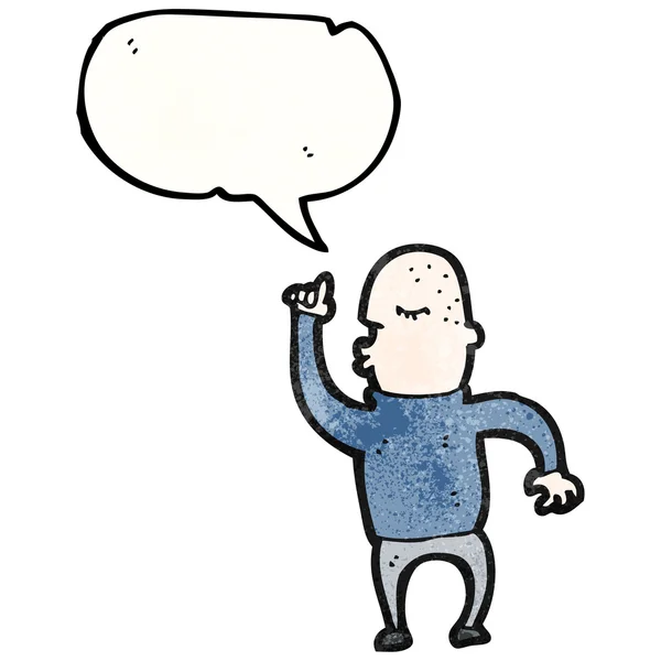 Stick man with speech bubble — Stock Vector © lineartestpilot #20156851