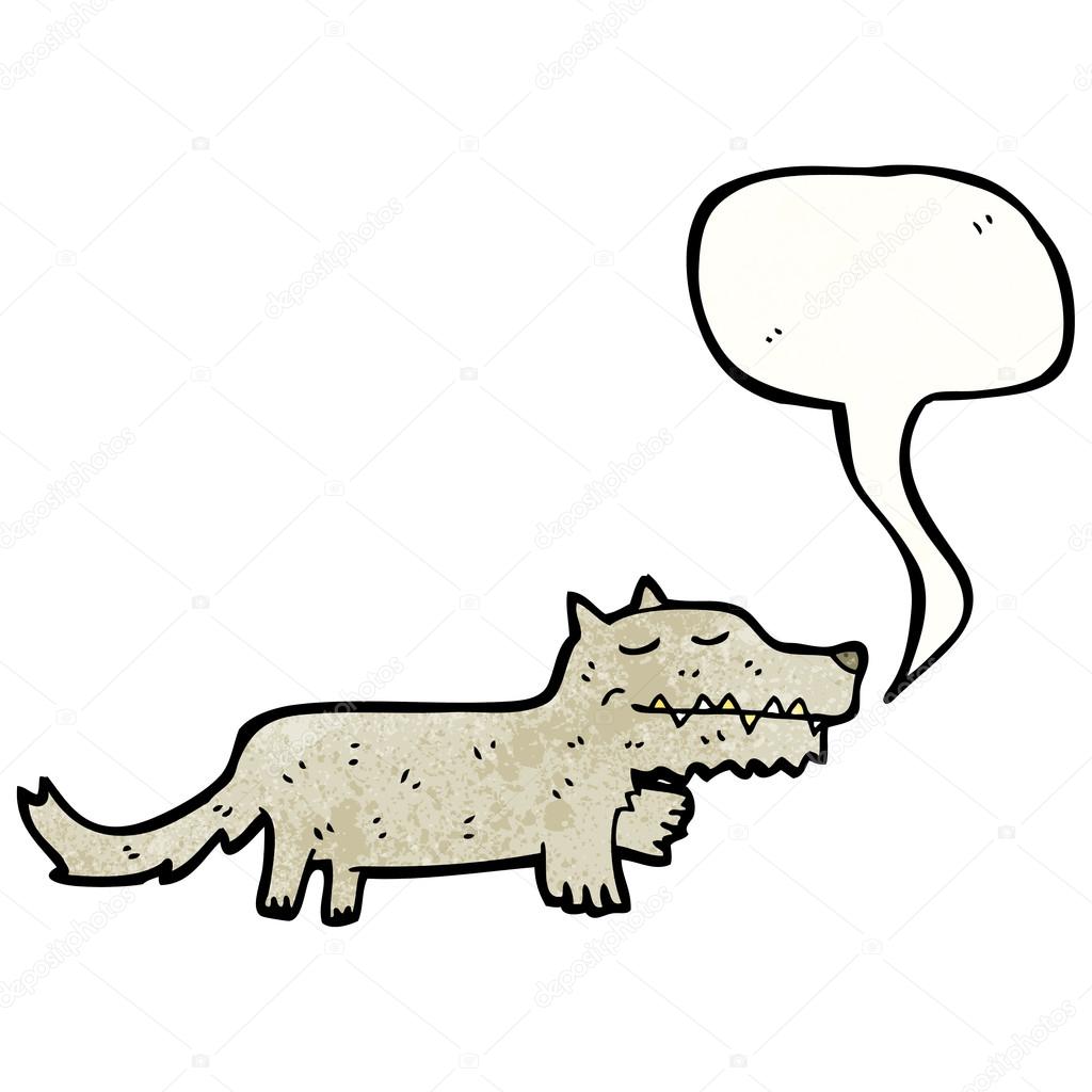 Talking wolf Stock Vector Image by ©lineartestpilot #21153729
