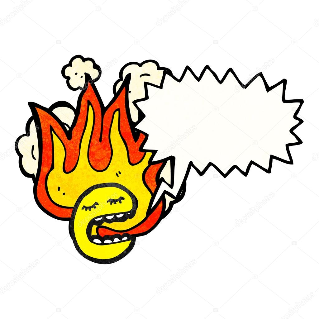 Burning emoticon face Stock Vector by ©lineartestpilot 21155767