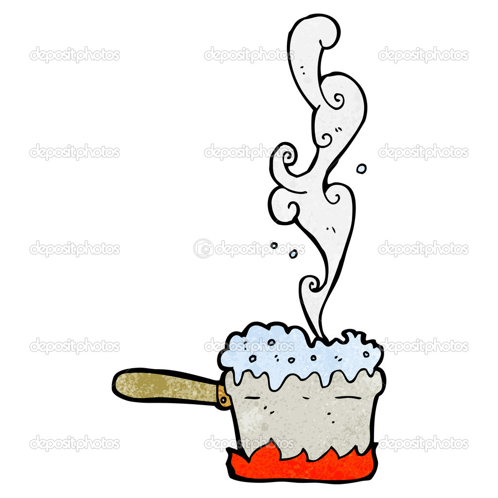 Hot kitchen pan Stock Vector by ©lineartestpilot 21166535