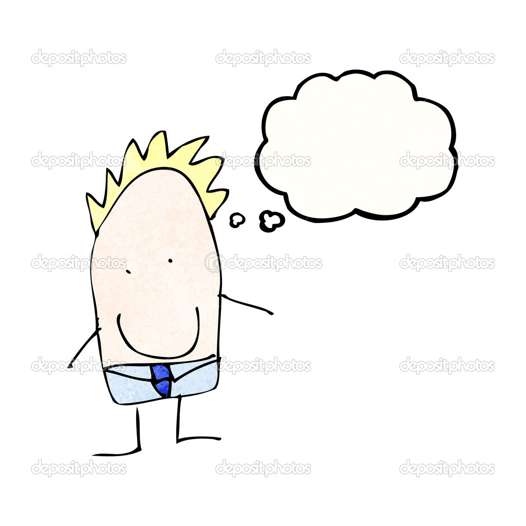 Drawing of a friendly man Stock Illustration by ©lineartestpilot #21323295