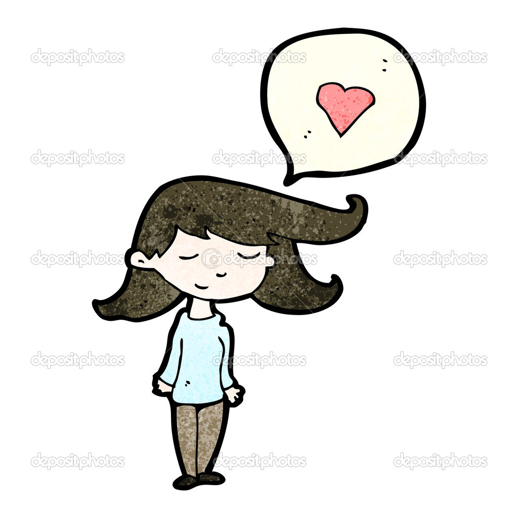 Mujer enamorada — Vector de stock #21324561 — Depositphotos