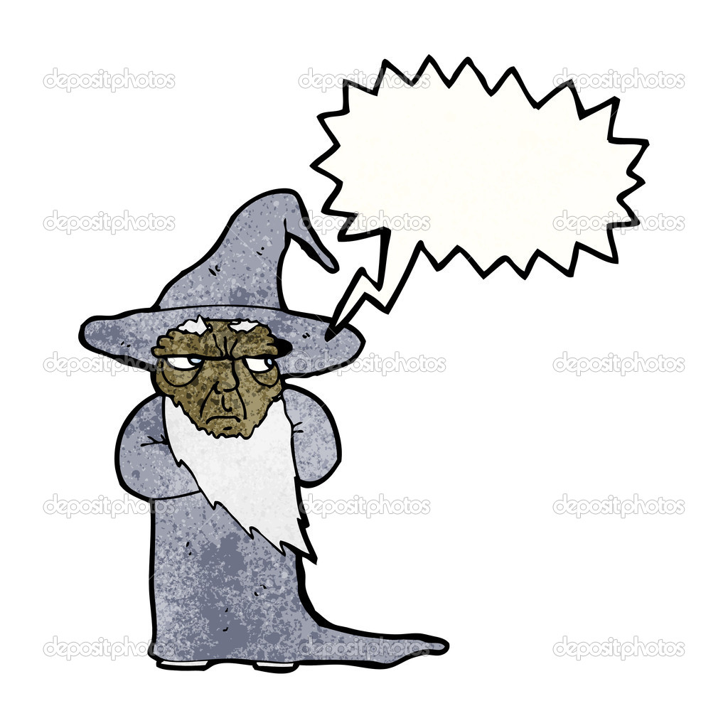 Grumpy old wizard Stock Vector by ©lineartestpilot 21325413