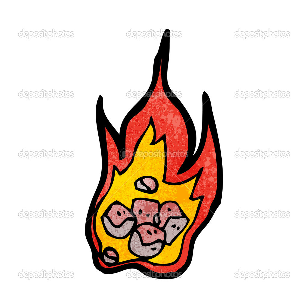 Flaming meteor Stock Illustration by ©lineartestpilot #21394869