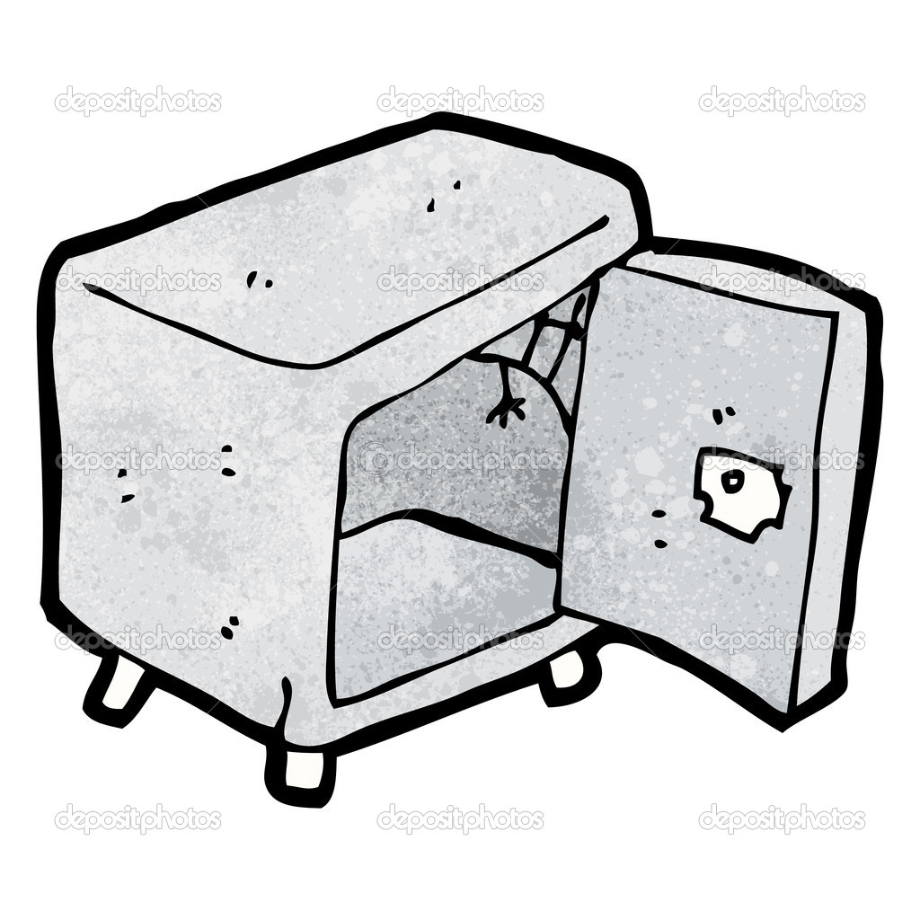 Empty safe cartoon Stock Illustration by ©lineartestpilot #21403743