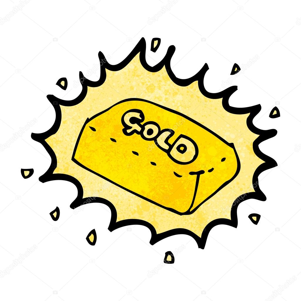 Bar of gold cartoon Stock Illustration by ©lineartestpilot #21403783