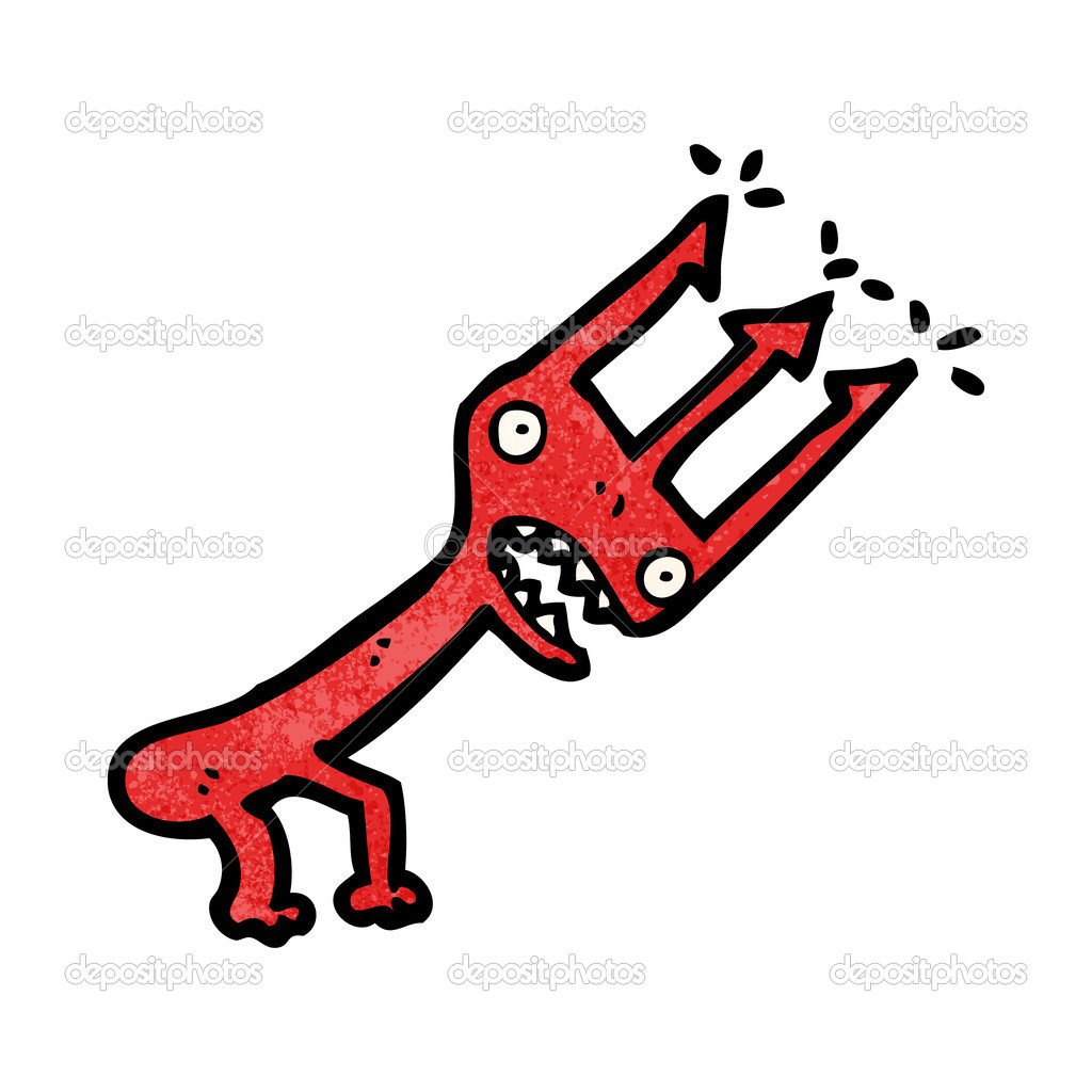 Devil's pitchfork Stock Vector Image by ©lineartestpilot #21404791