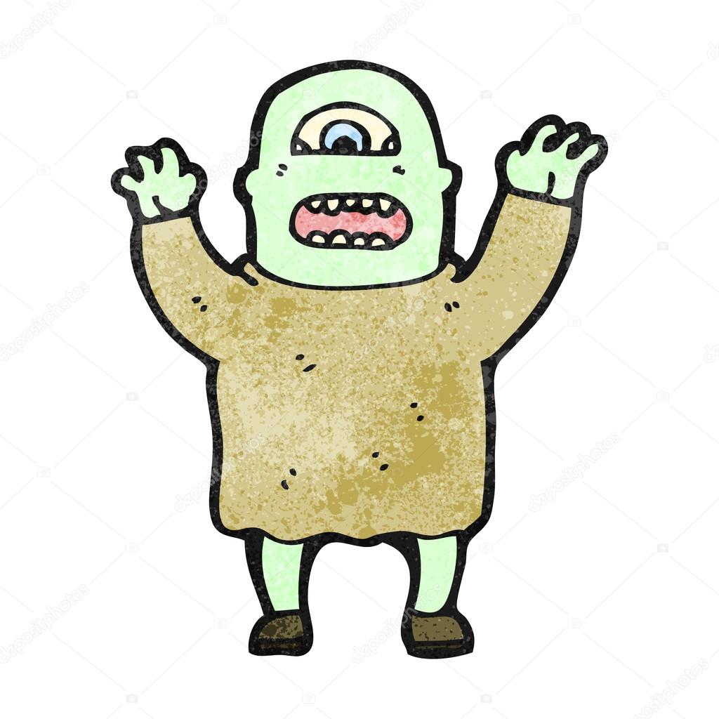 Ogro de dibujos animados — Archivo Imágenes Vectoriales ...