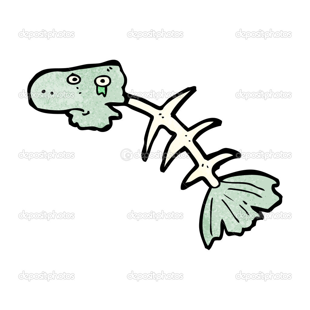Old fish bones Stock Vector by ©lineartestpilot 21473917