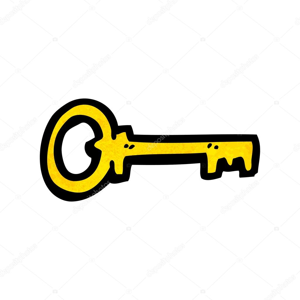 Cartoon key — Stock Vector © lineartestpilot #21474719