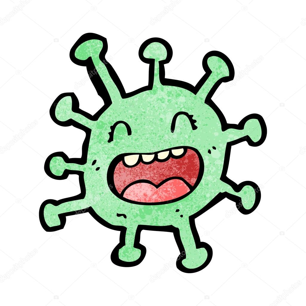 Grito virus de la gripe de dibujos animados Vector de stock por ...