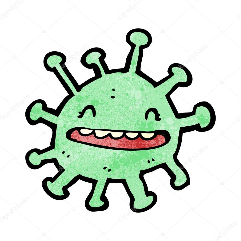 Flu Virus Cartoon