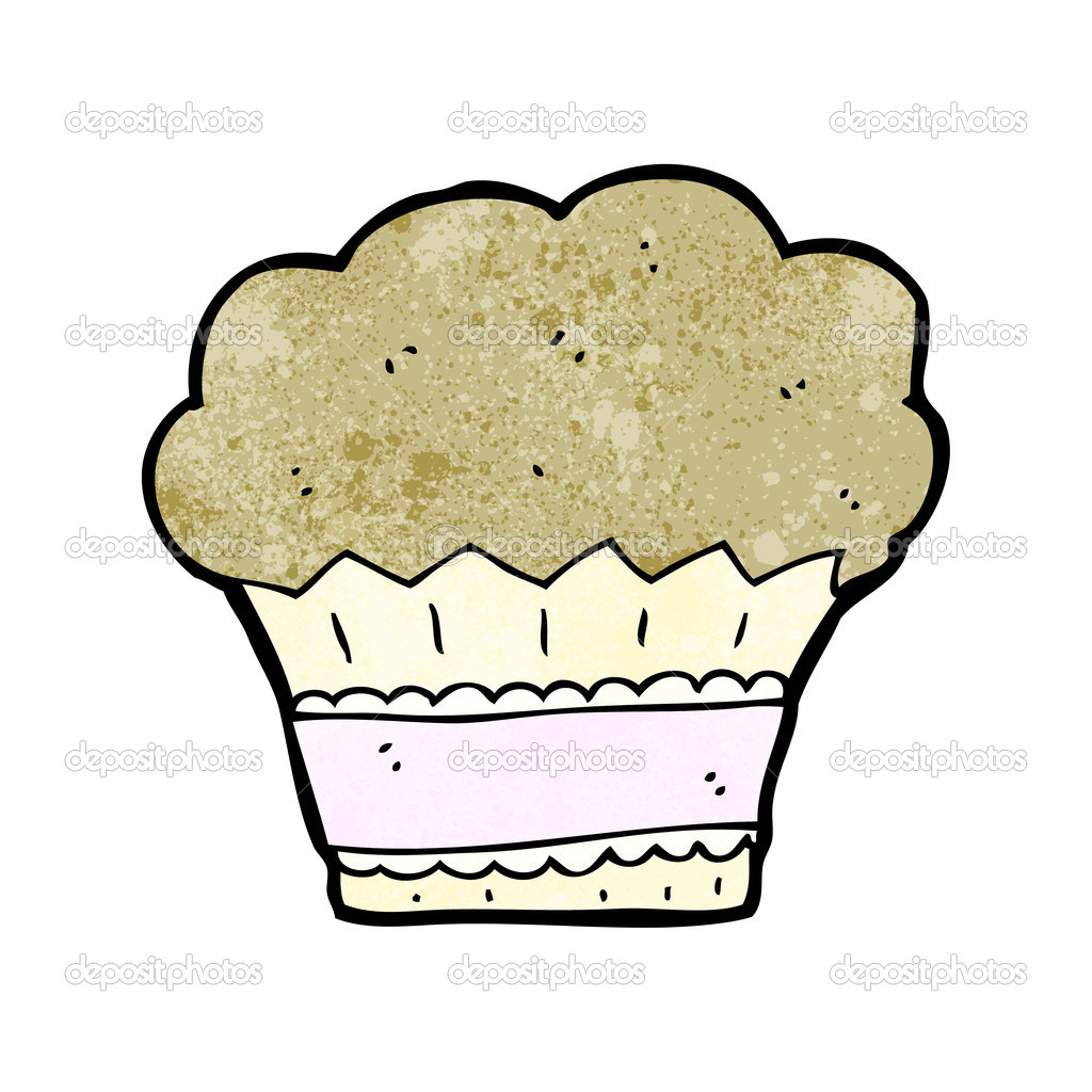 Chocolate chip muffin dibujos animados Vector de stock por ...