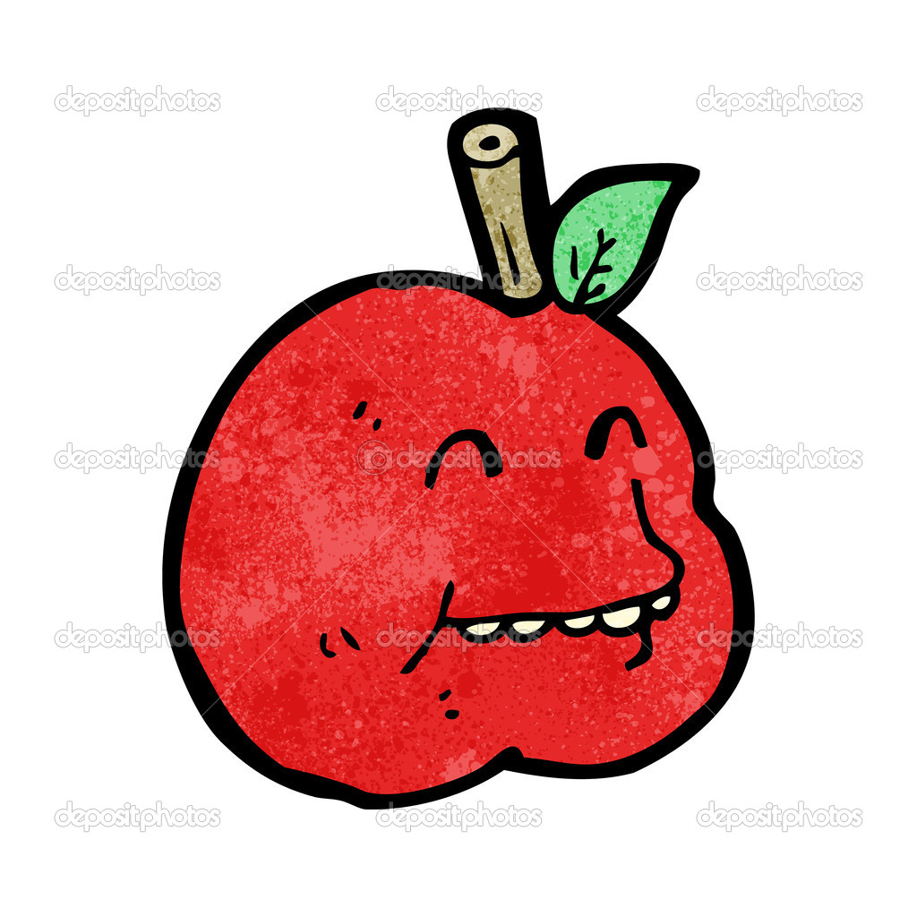 Funny cartoon apple Stock Vector Image by ©lineartestpilot #21476195