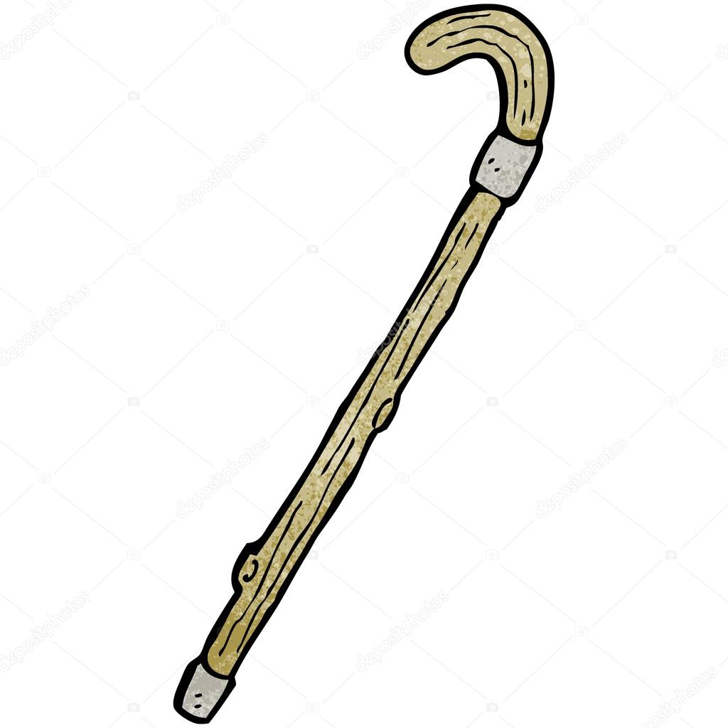 Old walking stick cartoon Stock Vector Image by ©lineartestpilot #21476375