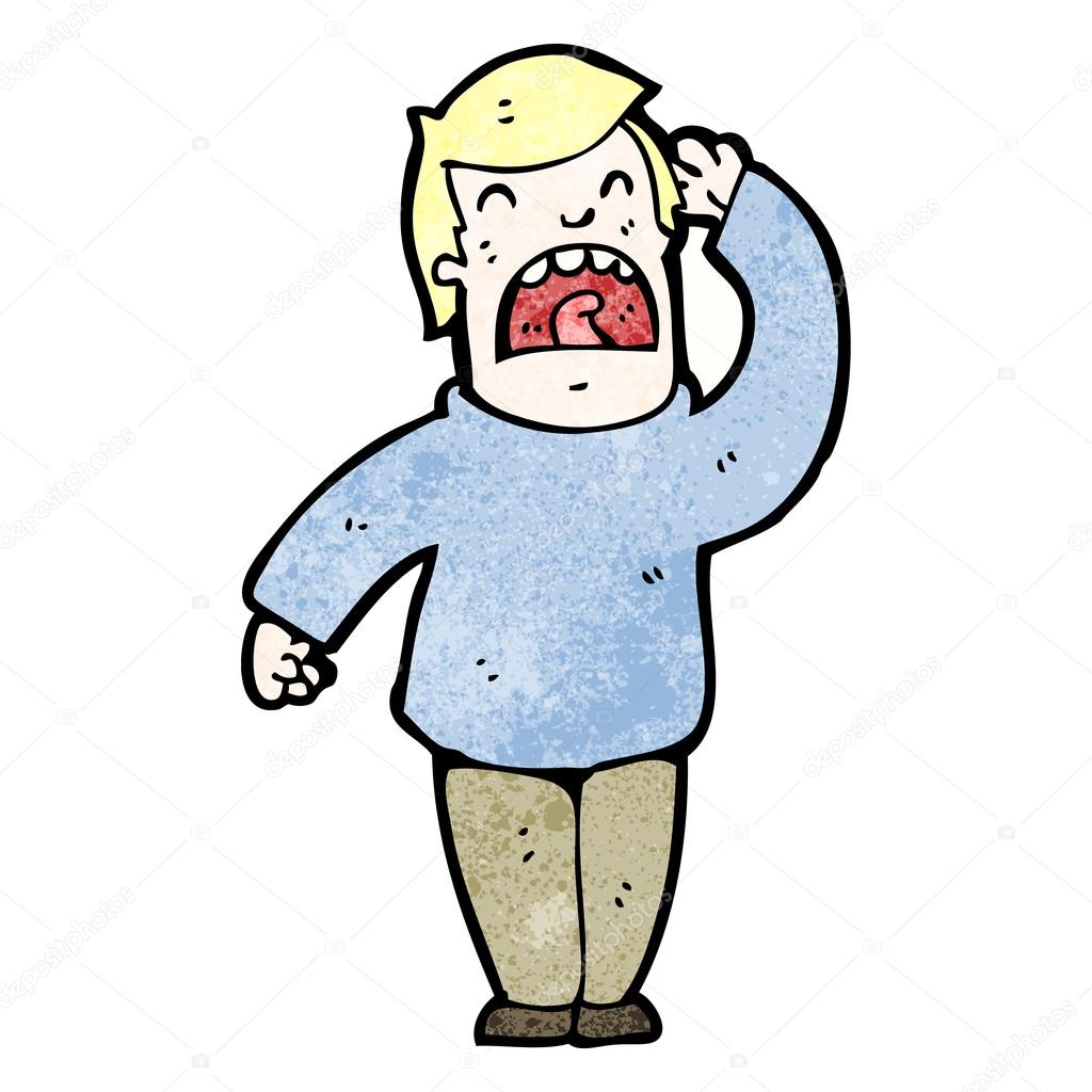 Shouting man cartoon Stock Vector Image by ©lineartestpilot #21477575